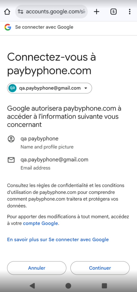 Connexion avec Google Sign-in – Centre d'aide