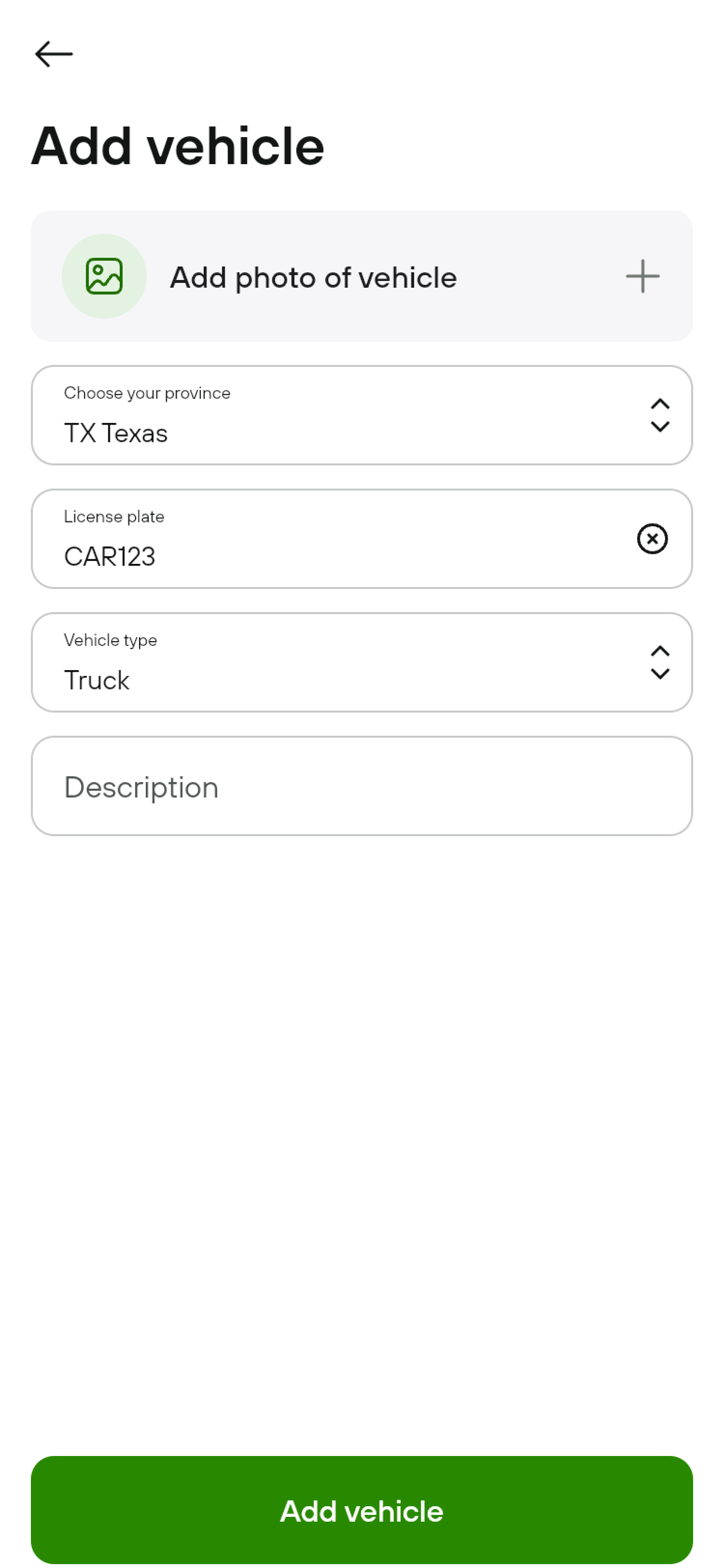 Add or Remove Vehicle – Help Center